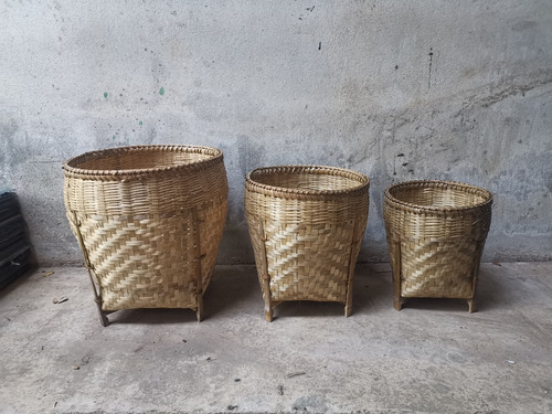 Handmade bamboo basket/planter (model 3) | erawandesign