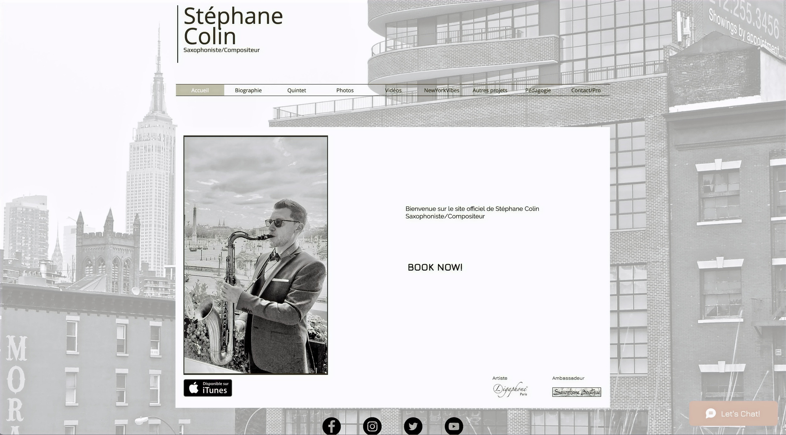 Stéphane Colin Saxophoniste Paris France (stephane-colin)