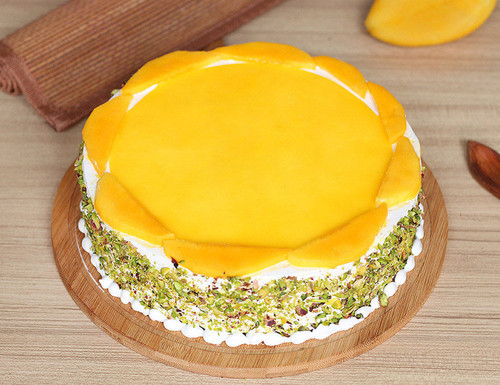 Round Luscious Mango Cake | My Site 1