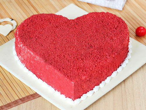 Heart Shape Red Velvet Cake | My Site 1