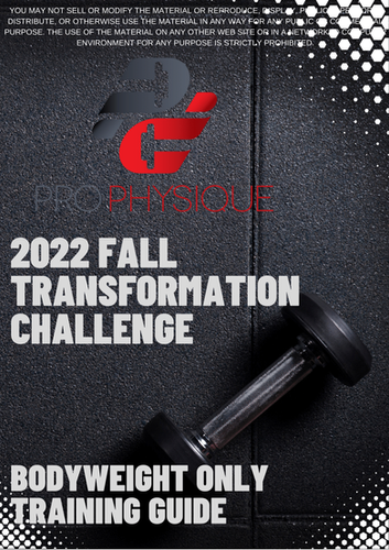 Bodyweight Only 90 Day Challenge 2022 | Team Pro Physique