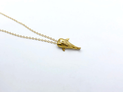 Whale Shark Necklace on 14k Gold Filled Chain | Blue Dot Jewelry
