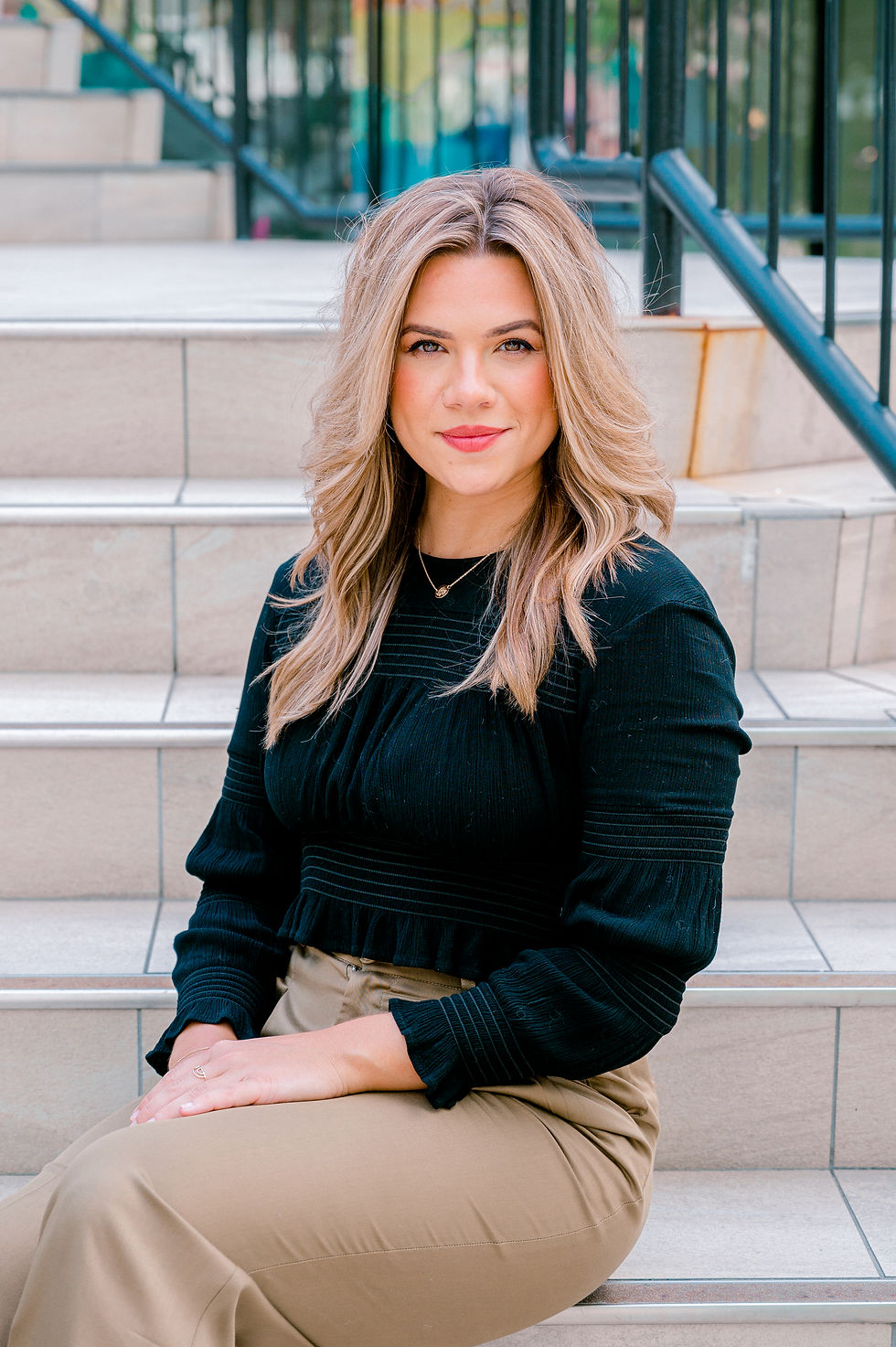 Headshots for Nikki Alese in Hyde Park Village by Tampa headshot photographer Nina Bashaw