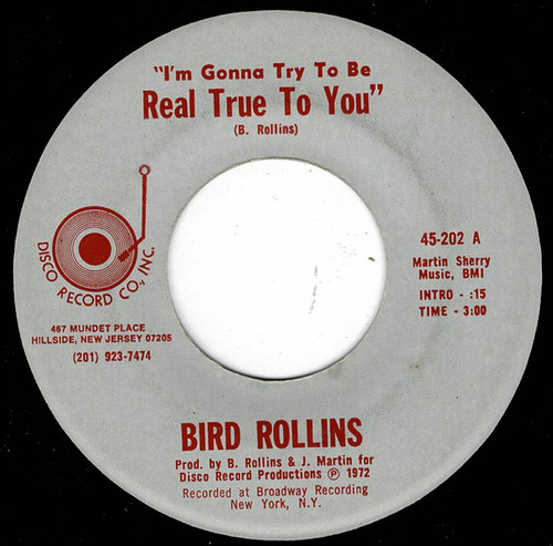 Bird Rollins - Real True To You - Disco Record | Manfromsoul ...