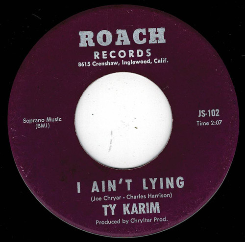 Ty Karim - I Ain't Lying - Roach | Manfromsoul Recordshttps://static ...