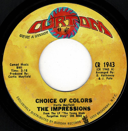 The Impressions - Choice of Colors - Curtom | Manfromsoul Recordshttps ...