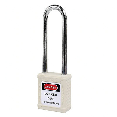 76mm Stainless Steel Safety Padlock (White) BD-G26 | Lockout Tagout