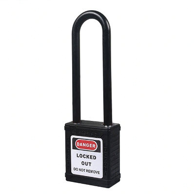 76mm Plastic Safety Padlock (Black) BD-G35 | Lockout Tagout