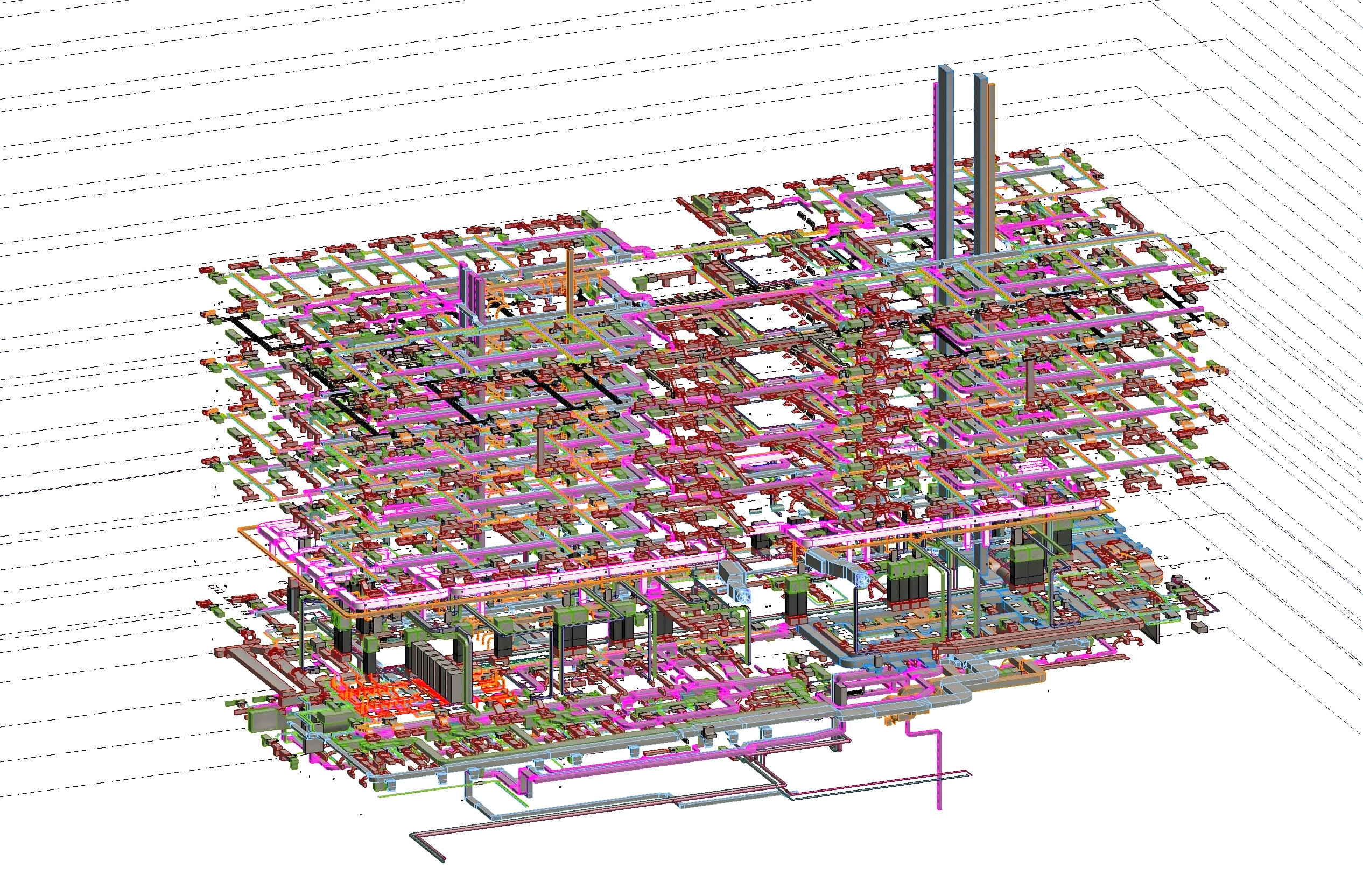 Point-Sol | MEP Projects | Apple Office Building, HVAC As-Built Model