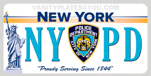 NYPD-000001 NEW YORK CITY POLICE TAG | License Plates