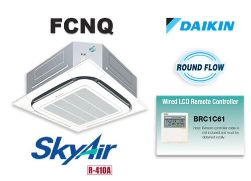 Ac Cassette Daikin 3.5 PK Round Flow Non Inverter FCNQ30MV14 (3Phase ...