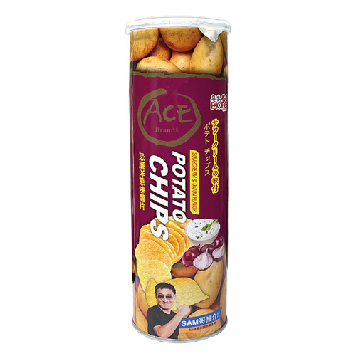 ACE Sour Cream & Onion Flavor Potato Chips 120g / ACE 忌廉洋蔥味薯片 120克 | My ...