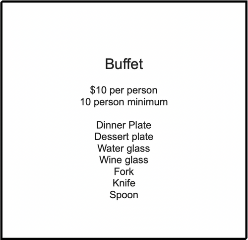 Buffet | Tiger Lily Table