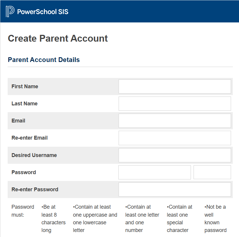 PowerSchool Parent Access