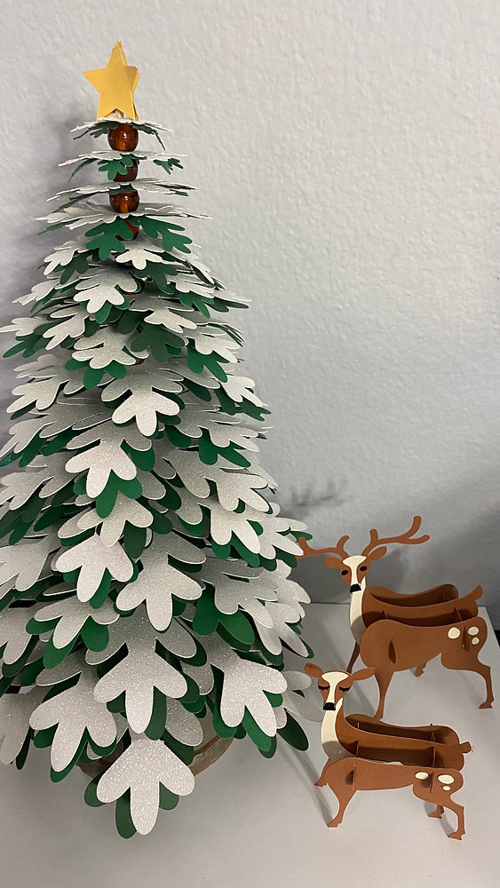 3D Christmas Tree with Cricut