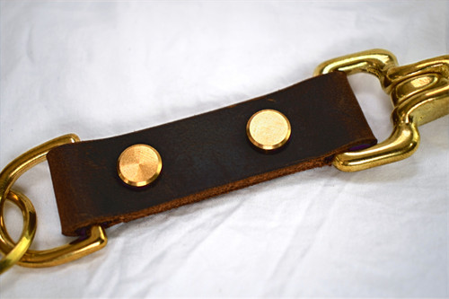 Solid brass key fob | Brooks Leathercraft