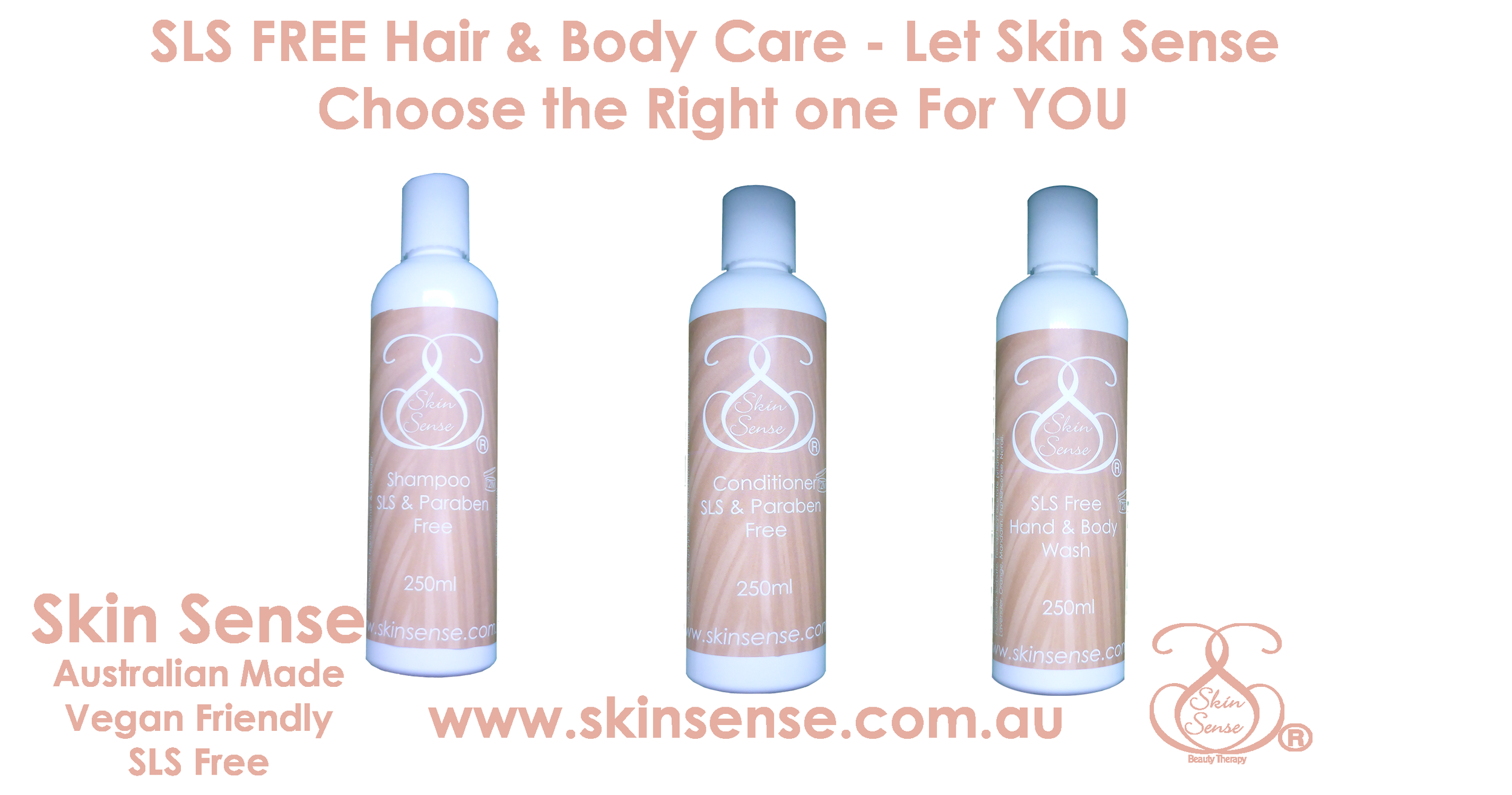 SLS Free & Paraben Free Hand & Body Wash | Skin Sense Beauty Heathmont