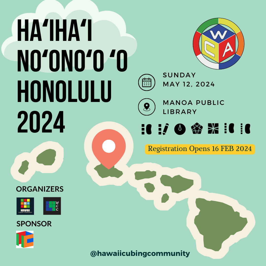 Haʻihaʻi Noʻonoʻo ʻo Honolulu 2024 | Hawaii Cubing
