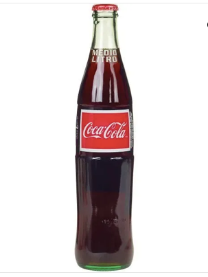 Coca-Cola Medio Litro 16.9oz Glass Bottle Coke | Garcia Plaza Bakery