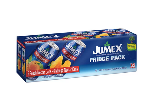 Jumex Mango and Peach Nectar from Concentrate, 11.3 Fl. Oz., 12 Count ...