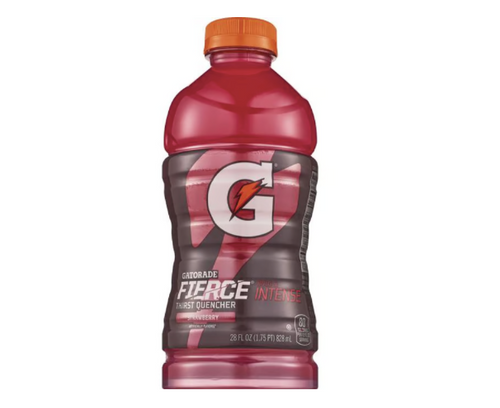 Gatorade Fierce Strawberry Thirst Quencher Sports Drink, 28 oz Bottle ...