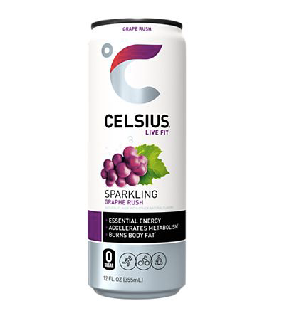 Celsius Sparkling Grape Rush Energy Drink - 12 fl oz Can | Garcia Plaza ...