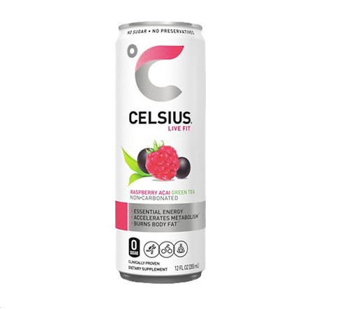 Celsius Sparkling Raspberry Acai Energy Drink - 12 fl oz Can | Garcia ...