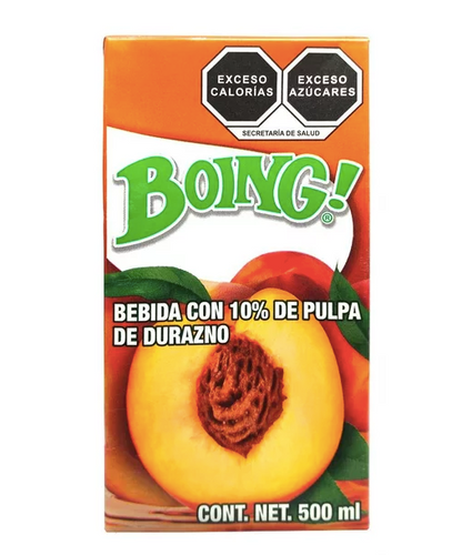 Bebida Boing con 10% de pulpa de durazno 1L | Garcia Plaza Bakery
