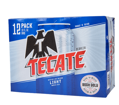 Tecate Light 12pk 12 oz Cans | Garcia Plaza Bakery