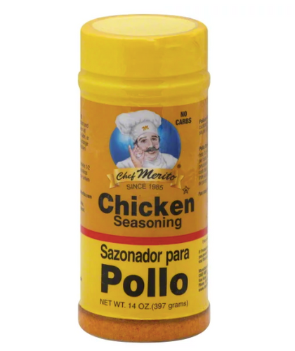 Chef Merito Chicken Seasoning Pollo sazonador 14oz | Garcia Plaza Bakery