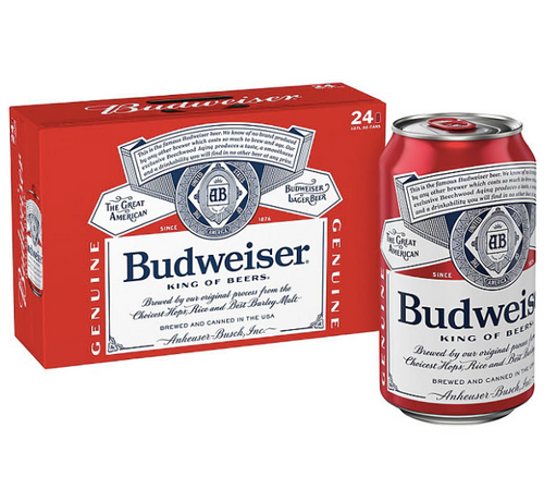 Budweiser Lager Cans 12pk 12oz | Garcia Plaza Bakery