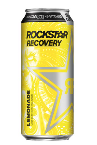 Rockstar Recovery Lemonade with Electrolytes Energy Drink, 16 oz Can ...