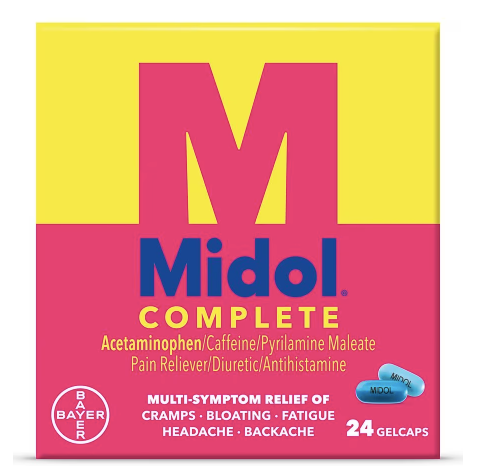 Midol Complete Menstrual Pain Relief X1 Packet Paquete | Garcia Plaza ...