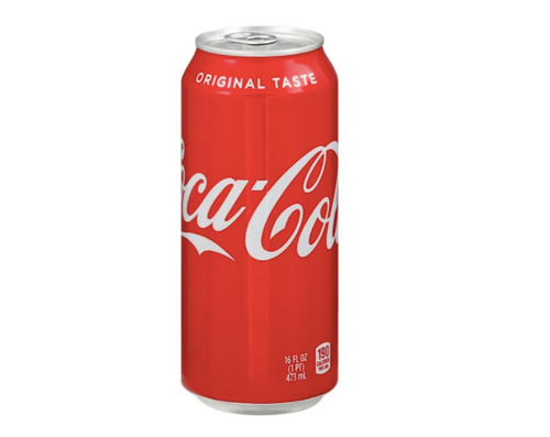 Coca-Cola Original Soda , 16oz Can Coke | Garcia Plaza Bakery