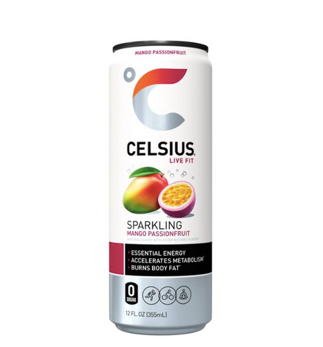 Celsius Sparkling Mango Passionfruit Energy Drink - 12 fl oz Can ...