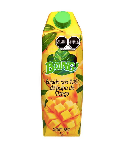 Boing Bebida con 13% de pulpa de Mango - 1L | Garcia Plaza Bakery