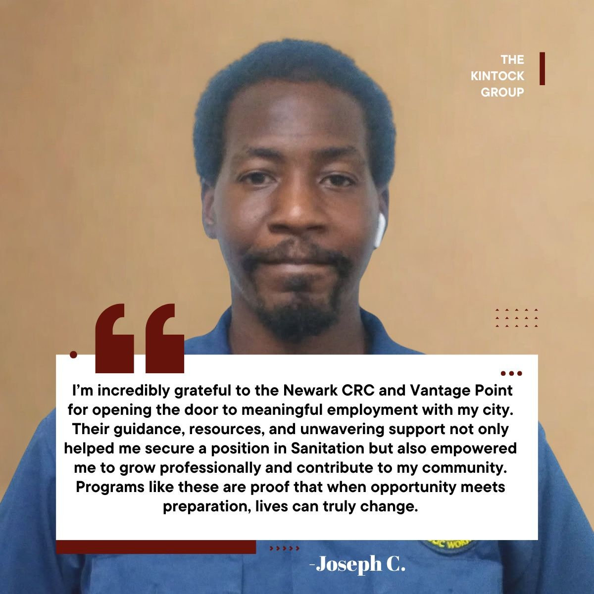 Client Spotlight: Joseph C. Completes the Newark CRC Program