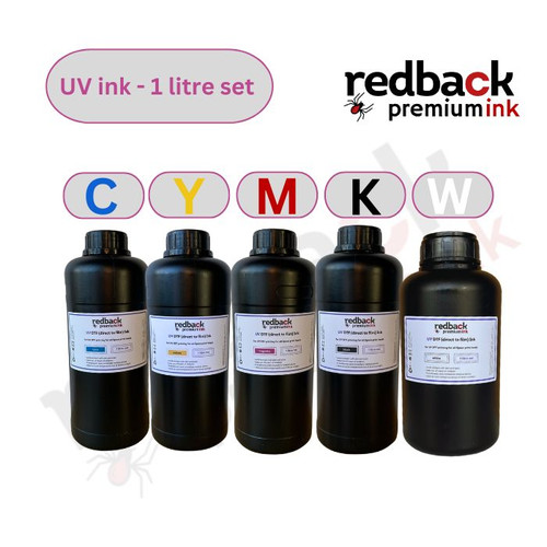 UV DTF premium ink - 1 litre set | Redback Premium Ink
