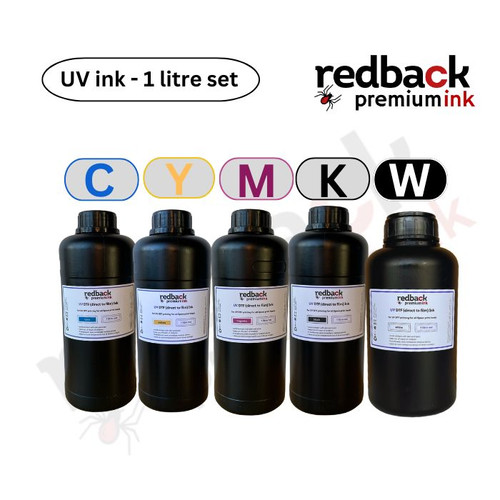 UV DTF premium ink - 1 litre set | Redback Premium Ink