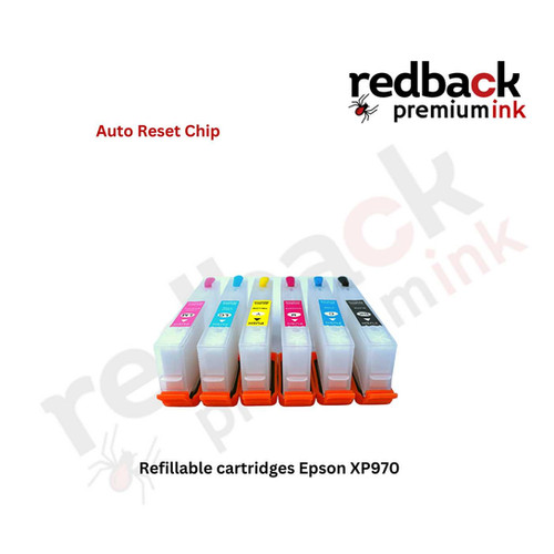 Epson XP970 compatible empty refillable cartridges, with ARC (auto ...