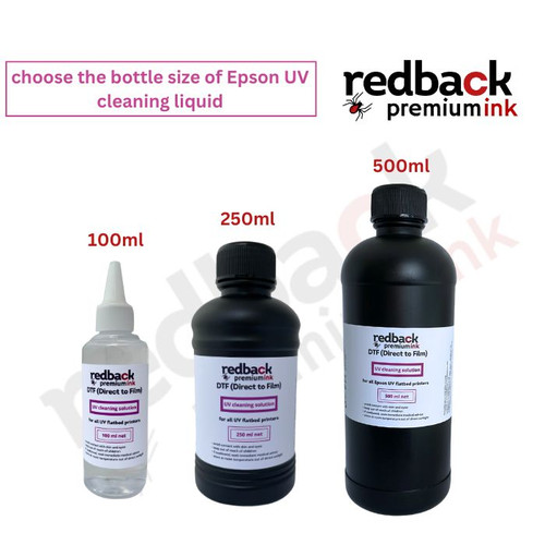 UV cleaning solution for all Epson UV printers 100ml | Redback Premium Ink