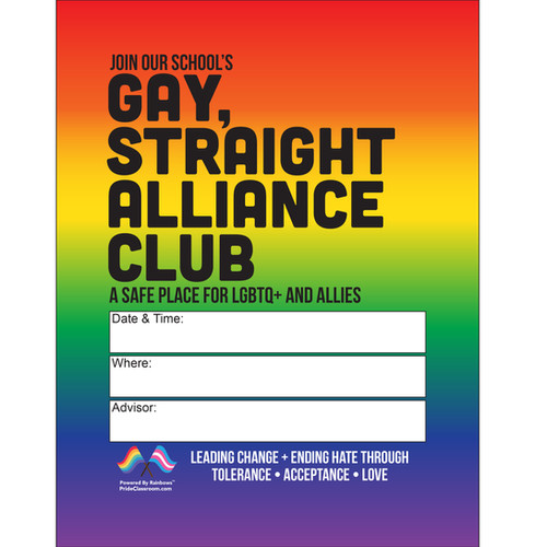 GSA Club Poster (Download) | Powered By Rainbows