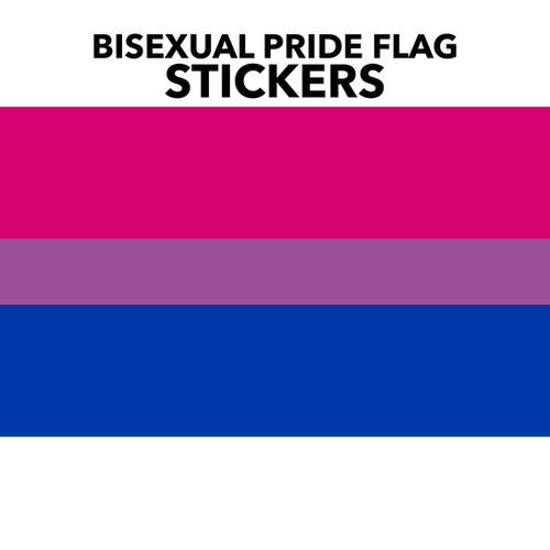 Bisexual Pride Flag Stickers | Powered By Rainbows
