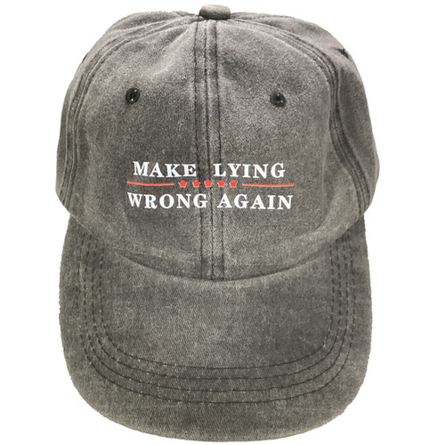 Make Lying Wrong Again Hat - Dark Grey | Powered By Rainbows
