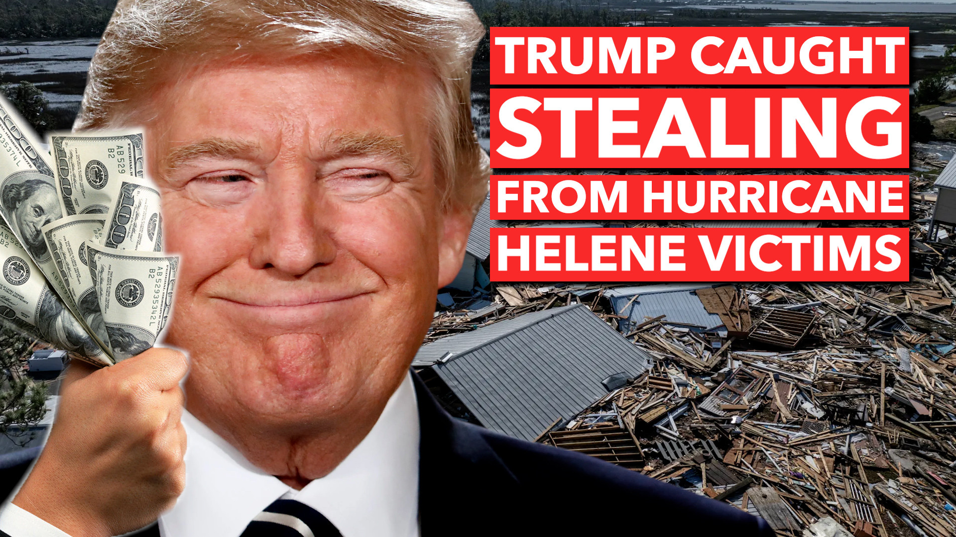 Trump is Stealing MILLIONS from Hurricane Helene Victims