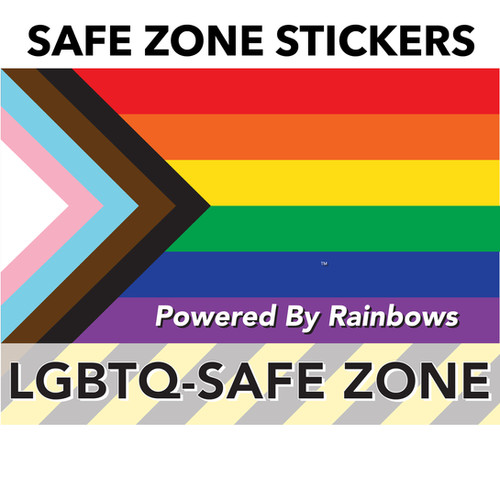 LGBTQ Safe Zone Sticker | Powered By Rainbows