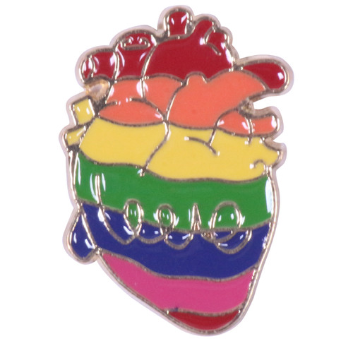 Anatomical Heart Pin | Powered By Rainbows