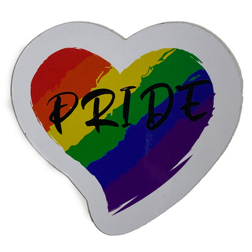 Rainbow Pride Heart Magnet | Powered By Rainbows