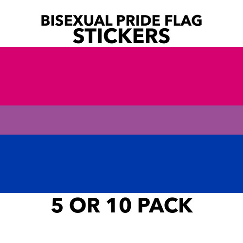 Bisexual Pride Flag Stickers | Powered By Rainbows