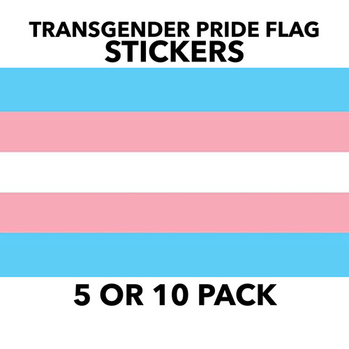 Transgender Pride Flag Stickers | Powered By Rainbows